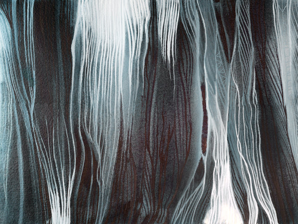 Lanterns of Hekate Abstract Watercolor Painting SOLD – Harold Roth, Artist