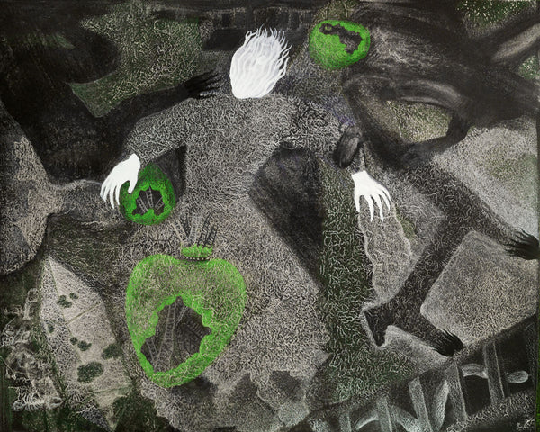 Metatron Dances - Surreal Landscape Painting – Harold Roth, Artist