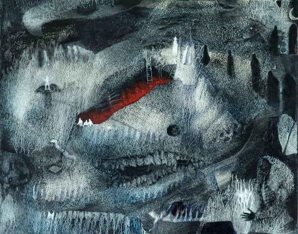 Raising the Dead - Surreal Landscape Painting – Harold Roth, Artist
