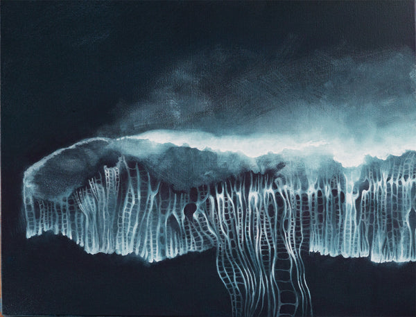 Spirit Structure Abstract Mixed Media Painting – Harold Roth, Artist